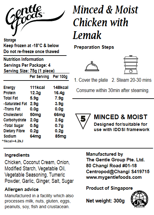 Chicken - 6pc | Puréed Foods, Easy to Swallow – GentleFoods